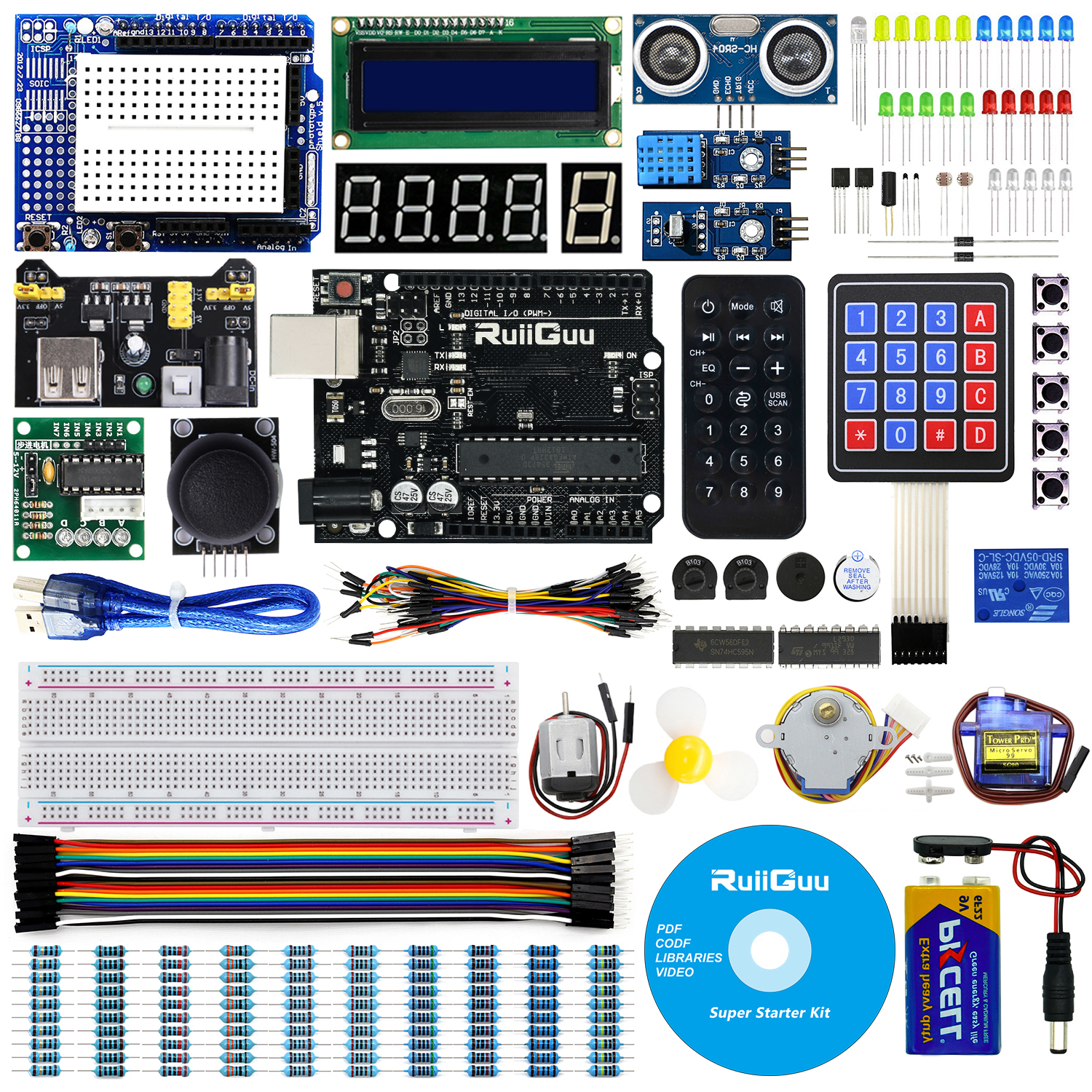 Arduino UNO R3 Starter Kit-去UNO - Rexqualis Industries,Ingenious & fun ...